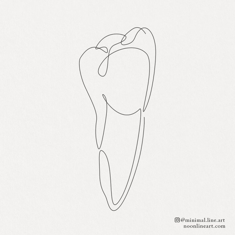 Noon Line Art | Over 200 Simple Tattoo Designs For Minimalists