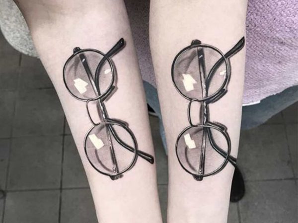 Top 10 Simple Glasses Tattoo Designs For Minimalists - Noon Line Art